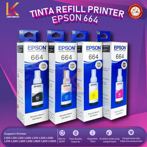 Promo Tinta Printer 664 Tinta Printer L100 L110 L120 L210 L220 L360 ...