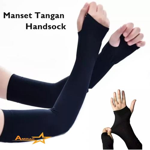 Jual Manset Tangan Pria Wanita / Handsock / Sarung Lengan - Hitam ...