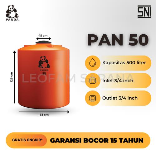 Promo Tangki Toren Tandon Air Panda PAN 50 (500 liter) - Orange - Kab ...