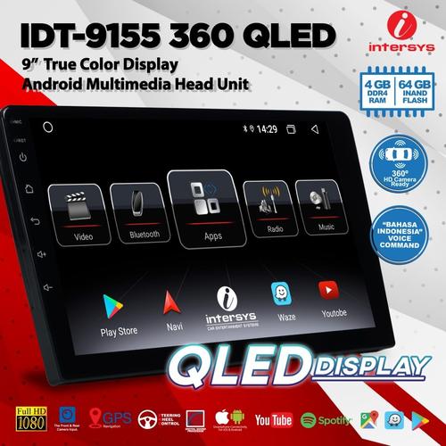 Jual Head unit intersys Qled ram 4/64 + frame + soket + kamera 360 - Uk ...