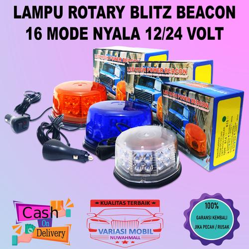 Jual Lampu Rotary Rotari Blitz Beacon 16 Mode - Biru - Jakarta Pusat ...