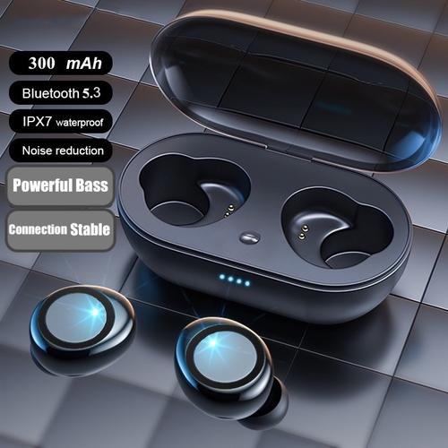 Promo Upgrade TWS Y50 Headset Bluetooth 5.3 Wireless Earphone Bass ...