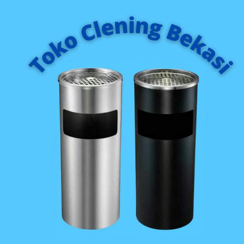 Jual standing ashtray 17 liter tempat sampah asbak ( Garbin ) - Hitam ...