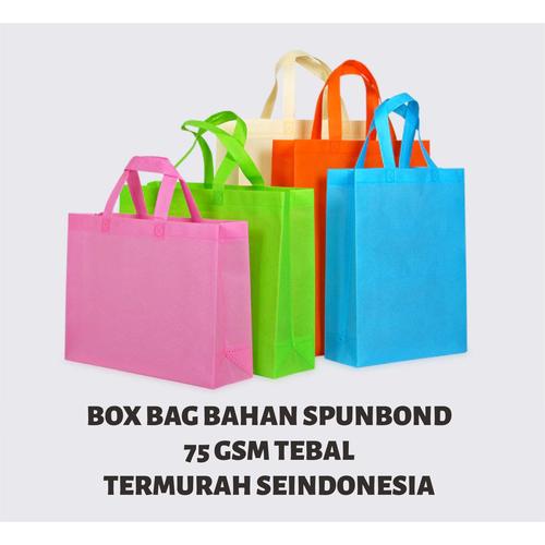 Jual Tas Furing Spunbond Goodie Bag Box Bag HBPA 25x30x10 75gsm bisa ...