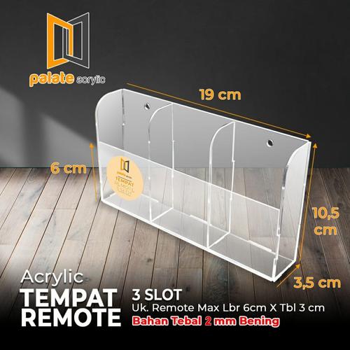 Jual ACRYLIC TEMPAT REMOT / TEMPAT REMOTE AC / TV AKRILIK 3 SUSUN / 3MM ...