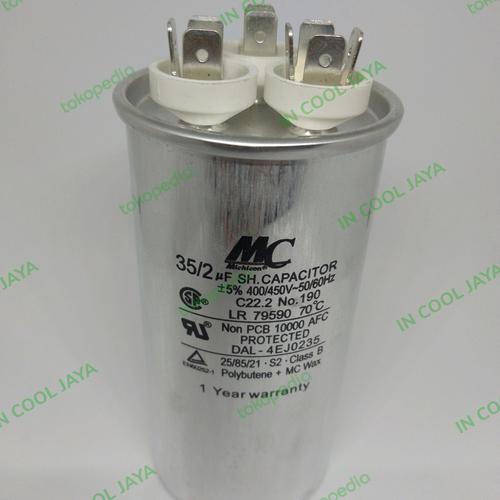Jual KAPASITOR AC 35/2 mikro Merk MC - Kota Surabaya - IN COOL JAYA ...