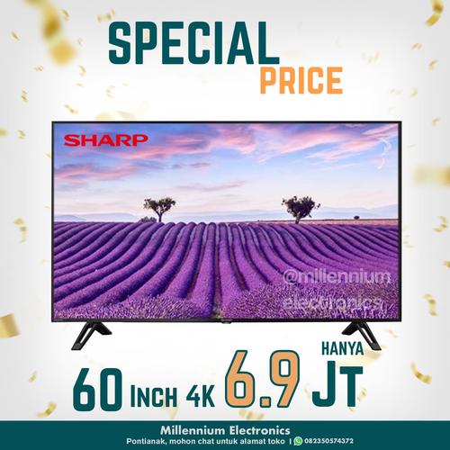 Jual LED TV SHARP 60 CH 60CH1X 60 INCH USB MOVIE UHD 4k HDMI DIGITAL ...