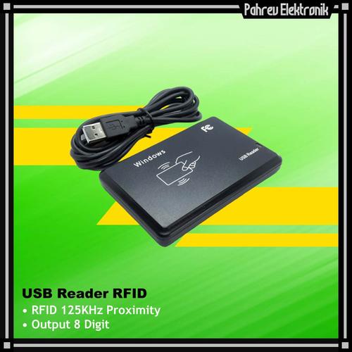 Jual USB Reader RFID 125KHz Proximity Card Reader 125 KHz 8 Digit - Jakarta Timur - Pahrev ...