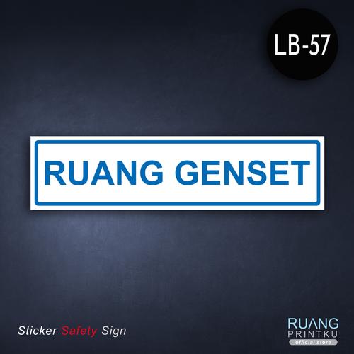 Jual STIKER LABEL RAMBU RUANG GENSET - Jakarta Barat - Ruang Printku ...