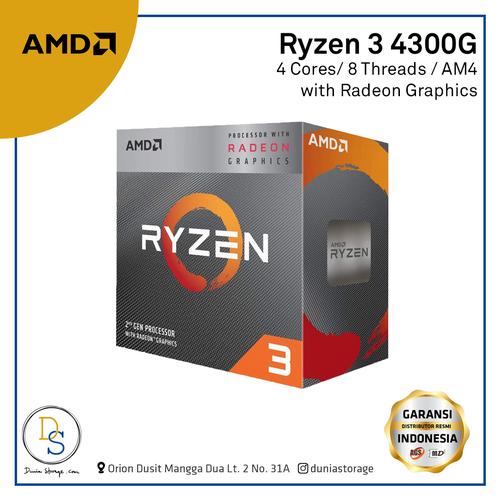 Promo AMD Ryzen 3 4300G Processor with Radeon Graphics Cicil 0% 3x ...