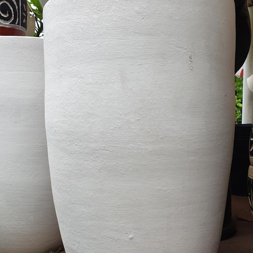 Jual pot gerabah tinggi motif putih polos diameter 33cm - Jakarta Utara ...