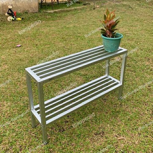 Jual Rak Tingkat Dua Panjang 100cm Lebar 25cm Tinggi 80cm Holo Baja ...