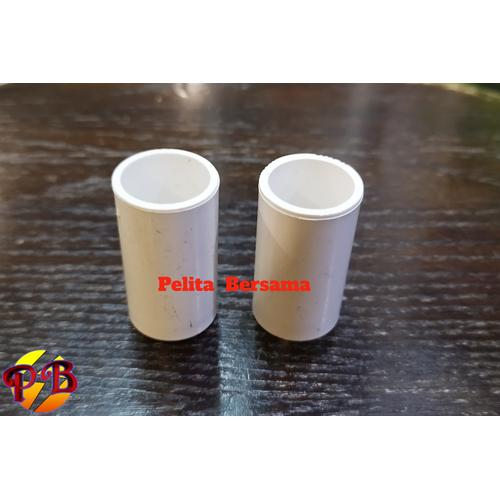 Jual Sok Pipa Conduit 20mm Putih Boss / Sambungan Pipa Listrik 20 mm ...