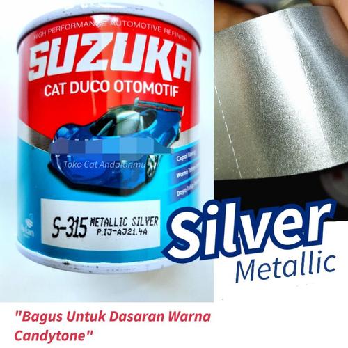 Jual Cat Duco Kayu Besi Premium Suzuka Lacquer 200cc METALLIC SILVER ...