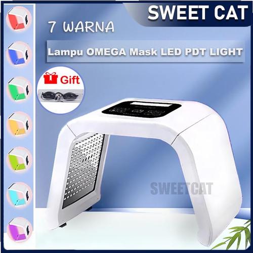 Jual MASKER LED PDT LIGHT OMEGA 7 Warna Lampu Spa Face Terapi Sinar ...
