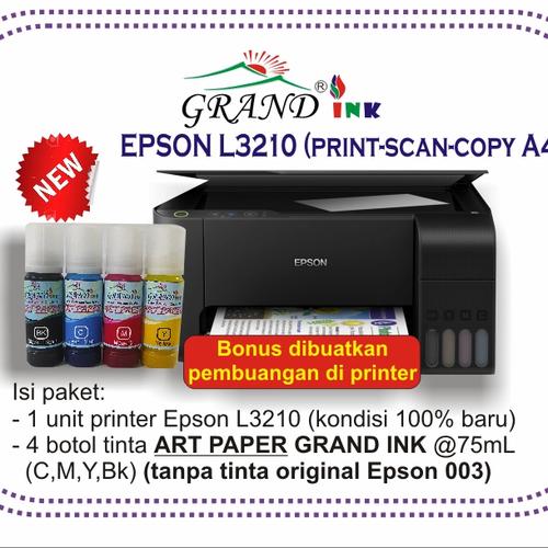 Jual Printer Epson L3210 paket Tinta ART PAPER Grand Ink - Jakarta ...
