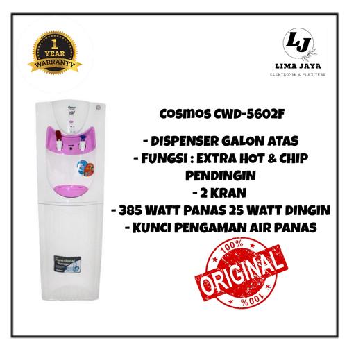 Jual Cosmos Dispenser CWD 5602F Dispenser Tinggi Galon Atas (Hot & Cold ...