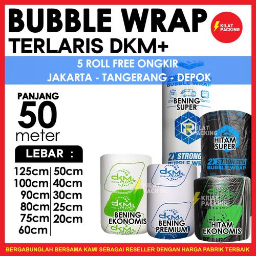 Jual PLASTIK BUBLE BUBBLE WRAP 125CM X 50M | BUBBLE WRAP DKM PLUS+ ...