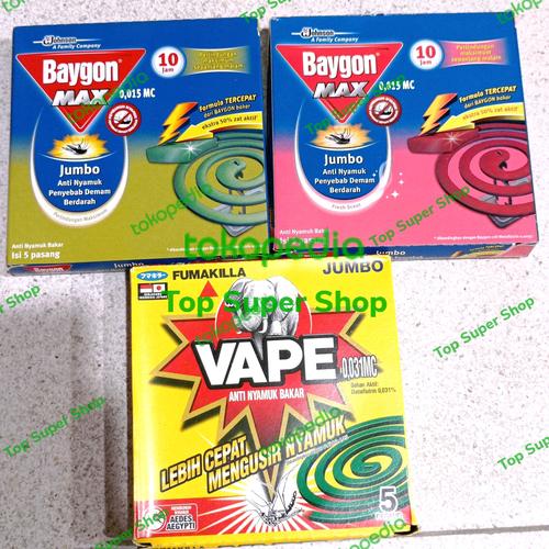 Jual Obat Nyamuk Bakar Baygon Max Jumbo - Obat Nyamuk Bakar Vape - Kota ...