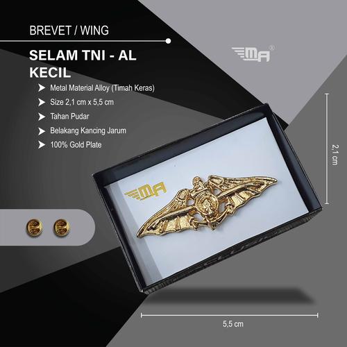Jual WING SELAM TNI - AL KECIL BRIVET BREVET PIN PREMIUM EXCLUSIVE ...