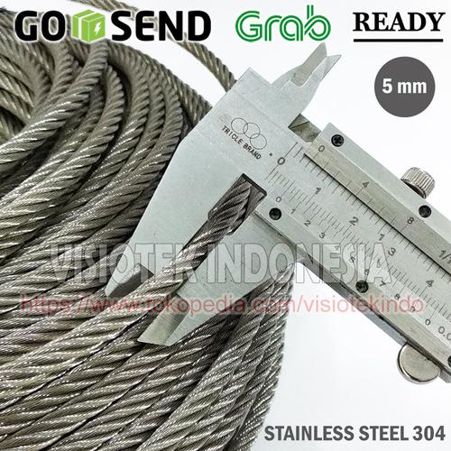 Jual Kawat Seling Sling 5mm Stainless Steel Wire Rope - Kota Bekasi - VISIOTEK.INDONESIA | Tokopedia