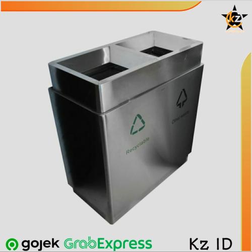 Jual Krisbow Tempat Tong Sampah Stainless 2 Kompartemen Ek9420 Luar Outdoor - Kota Bandung ...