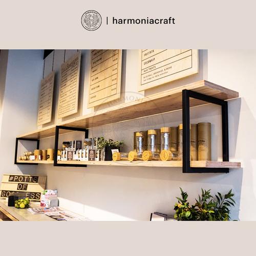 Jual Rak Dinding/Rak Buku/Rak Dapur Kafe Industrial Nordic Harmonia ...