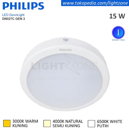 Jual Lampu Downlight LED Outbow Philips DN027C LED15 Gen 3 15W 15 Watt ...