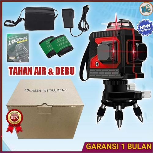 Jual ORIGINAL Alat Ukur Self Leveling 3D Wall Meter Red Laser Beam 12 ...