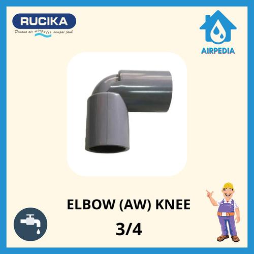 Jual Kni Elbow 3/4" Inch Rucika AW PVC / Rucika Knie Knee 3/4 In - Kota Tangerang Selatan ...