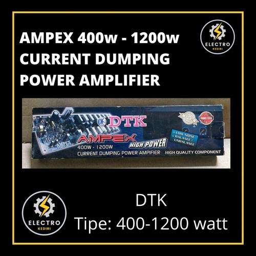 Jual DTK Kit AMPEX 400 - 1200 watt | Current Dumping Power Ampifier ...