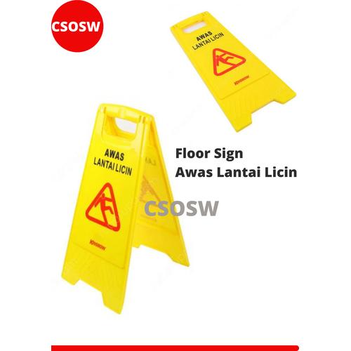 Jual Krisbow Floor Sign "Awas Lantai Licin" Papan Plastik Penanda ...