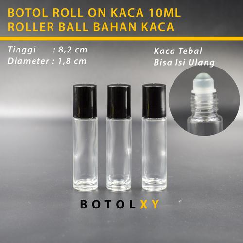 Jual Botol Roll On 10ml Kaca Tebal Transparan - Roller Kaca - Parfum ...