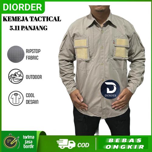 Jual KEMEJA LAPANGAN TACTICAL 5.11 LENGAN PANJANG / BAJU TACTICAL PDL ...