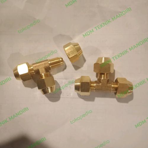 Jual union conector TEE uk 5/8 x 5/8 x5/8 bahan kuningan - Jakarta ...