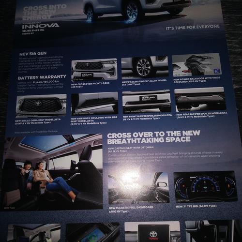 Jual Brosur Flyer Toyota Kijang Innova Zenix 2022 - Jakarta Utara ...