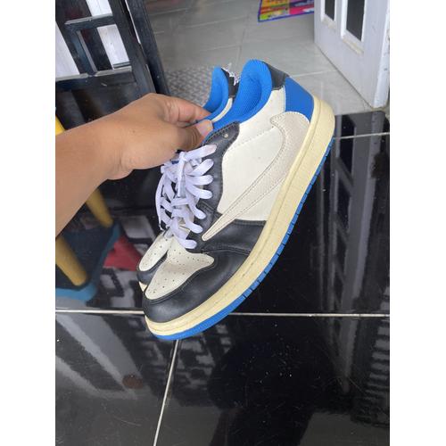 Jual Air Jordan Low Travis Fragment Material Legit jos Kondisi Second ...