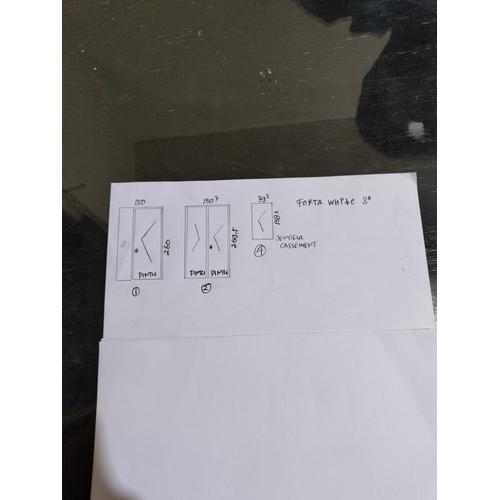 Jual Kusen aluminium 3 inch putih forta pintu kaca & jendela cassement ...
