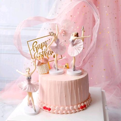 Jual topper cake kue ballerina ballet dancer - 1 set putih - Kota ...