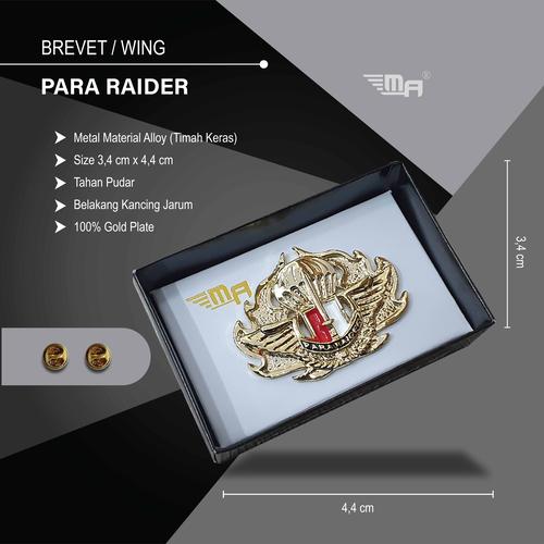 Jual WING PARA RAIDER BRIVET BREVET PIN PREMIUM EXCLUSIVE - Kota ...