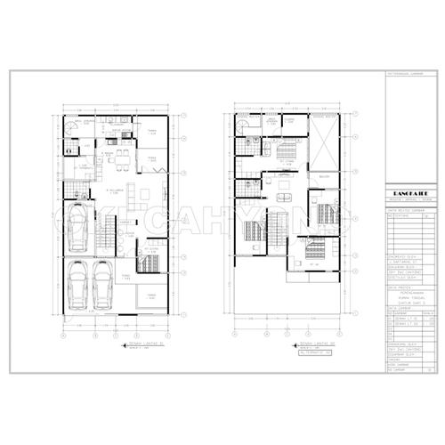 Jual Desain Denah Rumah Idaman - lengkap facade dan 3D simple - Kab ...