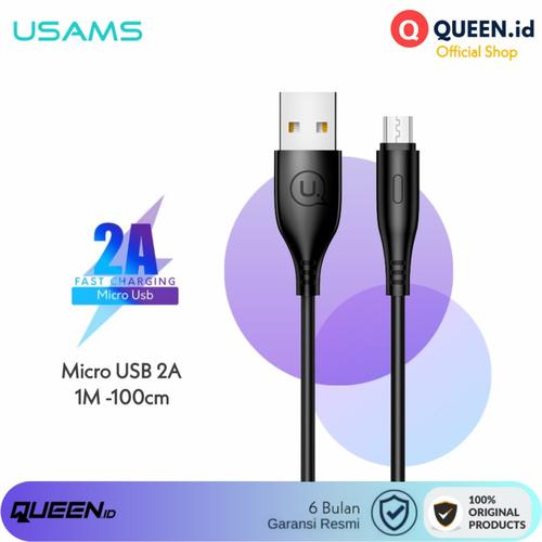 Promo USAMS SJ268 Kabel Data Charger Micro USB 1M 2A Fast Charging ...