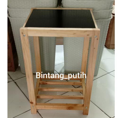 Jual MEJA DISPENSER / MEJA DISPENSER KAYU / RAK DISPENSER SERBAGUNA ...