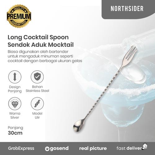 Jual Long cocktail spoon 32cm stainless | sendok aduk mocktail - Kota ...