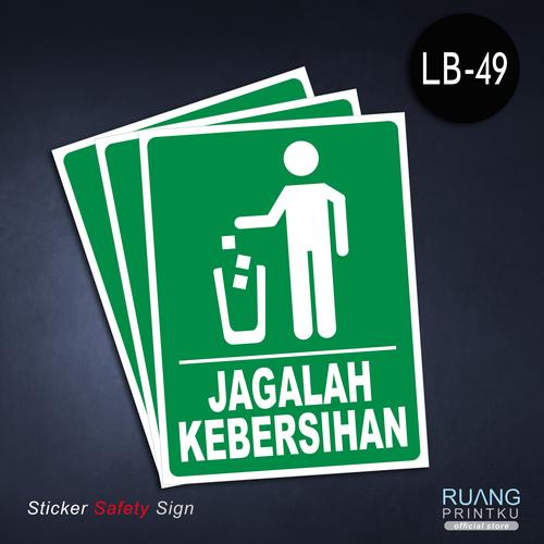 Jual STIKER JAGALAH KEBERSIHAN - Jakarta Barat - Ruang Printku | Tokopedia