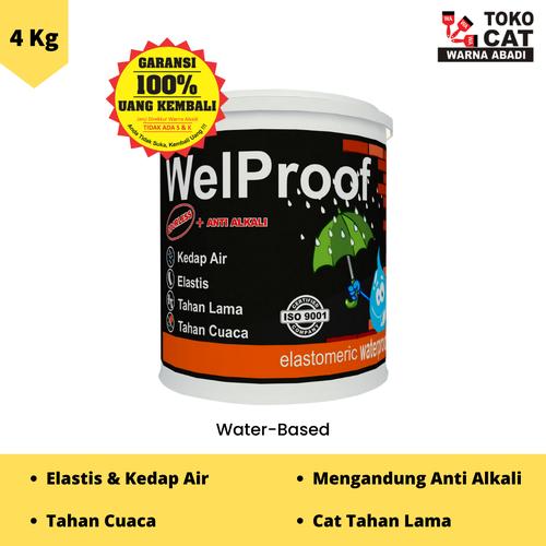 Jual Cat Pelapis Anti Bocor Welproof 4 Kg / Cat Waterproofing - Black ...