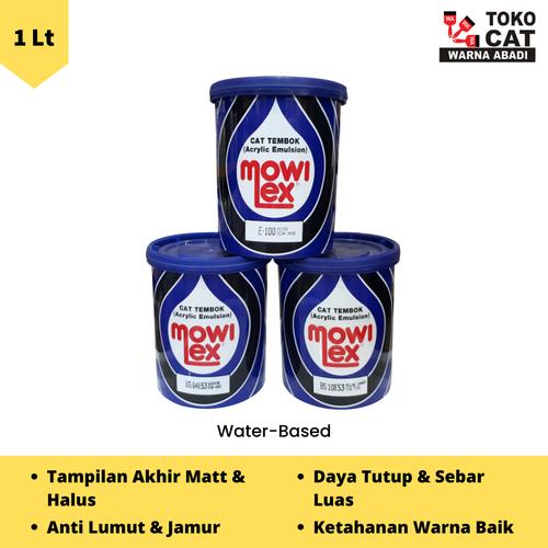 Jual CAT TEMBOK MOWILEX 1 LITER WARNA STANDART - PUTIH E100 - Jakarta ...