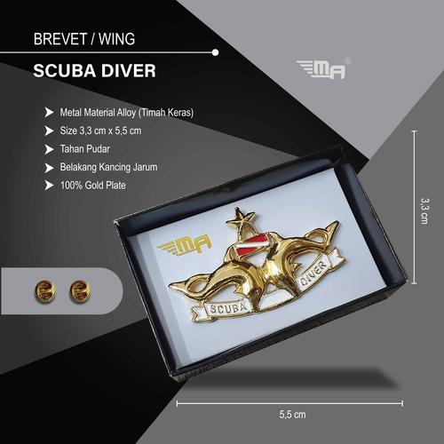 Jual WING SCUBA DIVER BRIVET BREVET PIN PREMIUM EXCLUSIVE - Kota ...