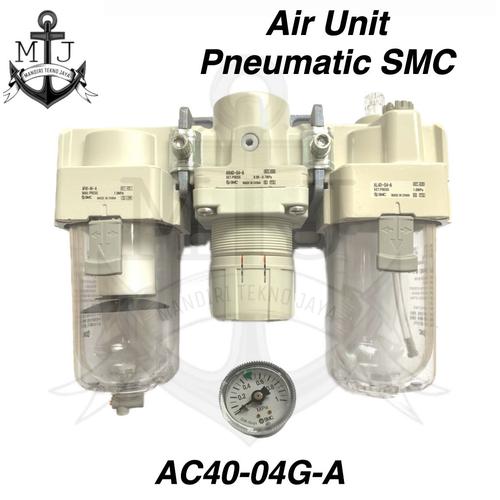 Jual Air Filter Regulator Lubricator SMC AC40-04G 1/2"+ gauge - Jakarta ...