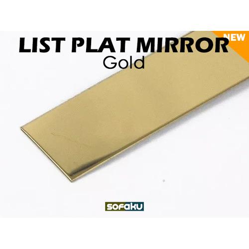 Jual VIP List Plat Strip Mirror Stainless Steel Decorative Wall Trim ...